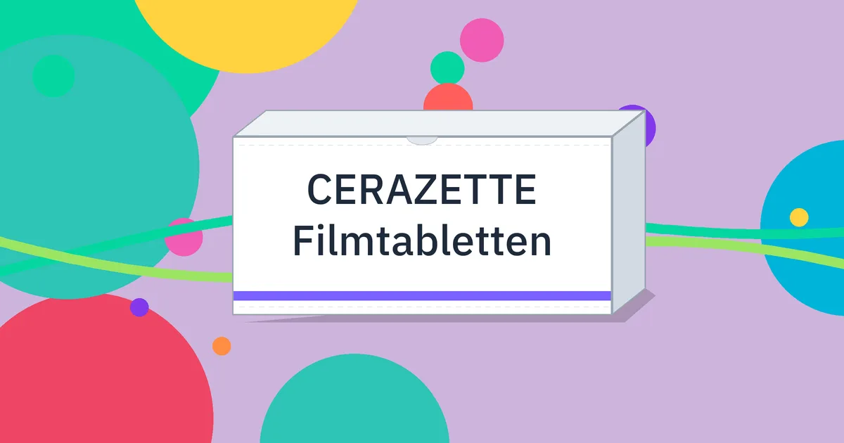 Symbolbild: Packung mit der Aufschrift CERAZETTE Filmtabletten (PZN 06102782) – Verfügbarkeit und Bezug in Apotheken in Frankfurt am Main