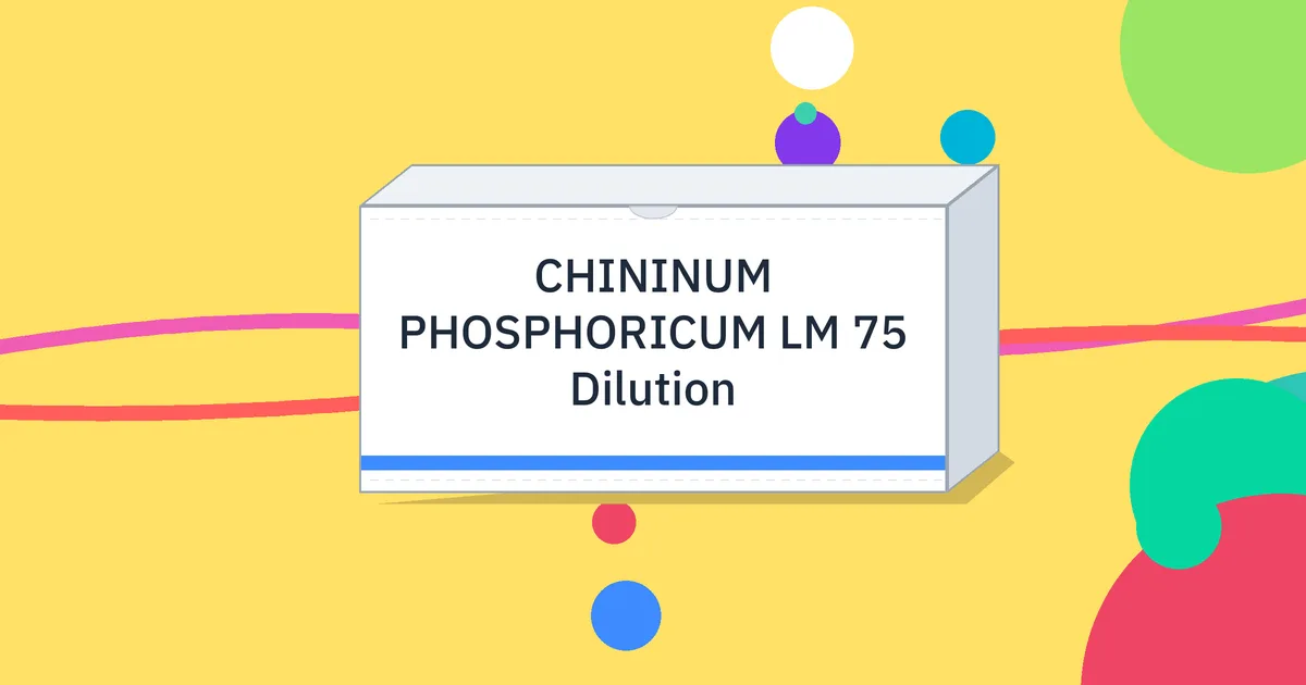 Symbolbild: Packung mit der Aufschrift CHININUM PHOSPHORICUM LM 75 Dilution (PZN 15867348) – Verfügbarkeit und Bezug in Apotheken in Frankfurt am Main