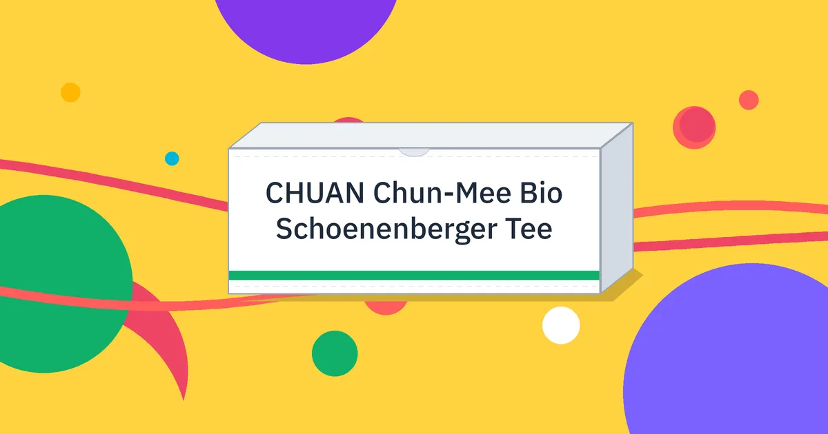 Symbolbild: Packung mit der Aufschrift CHUAN Chun-Mee Bio Schoenenberger Tee (PZN 18138302) – Verfügbarkeit und Bezug in Apotheken in Frankfurt am Main