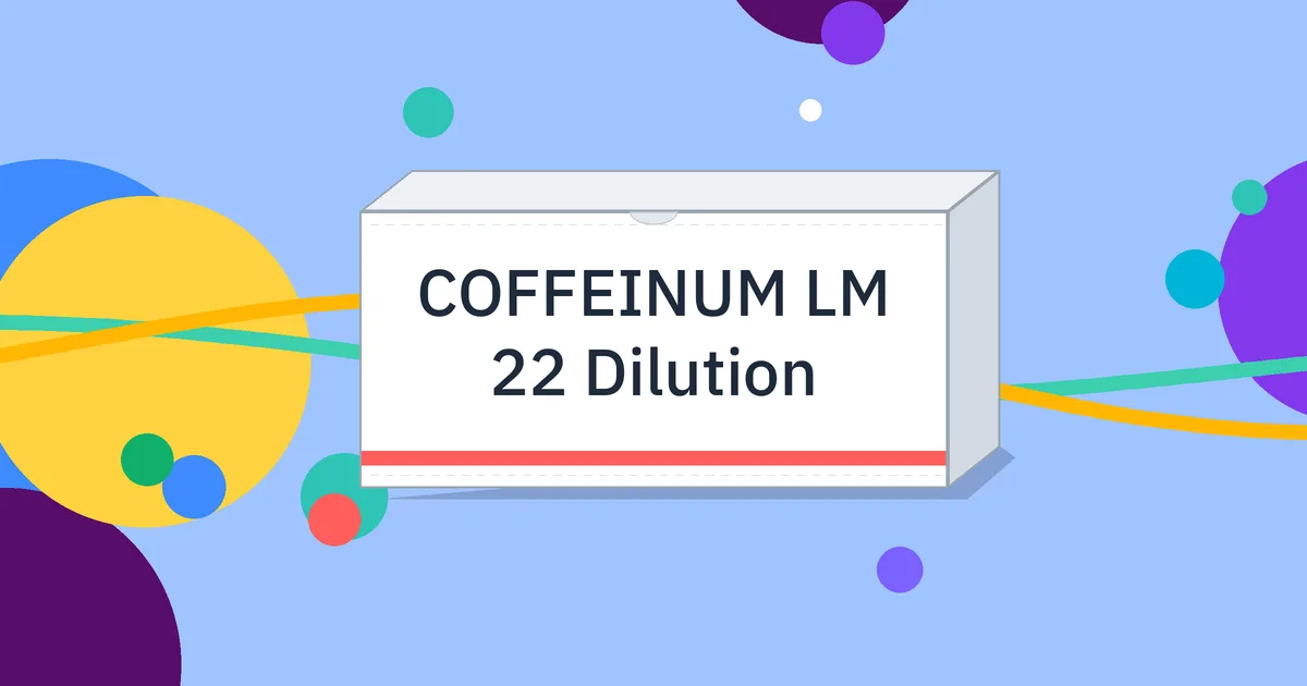 Symbolbild: Packung mit der Aufschrift COFFEINUM LM 22 Dilution (PZN 12831870) – Verfügbarkeit und Bezug in Apotheken in Frankfurt am Main