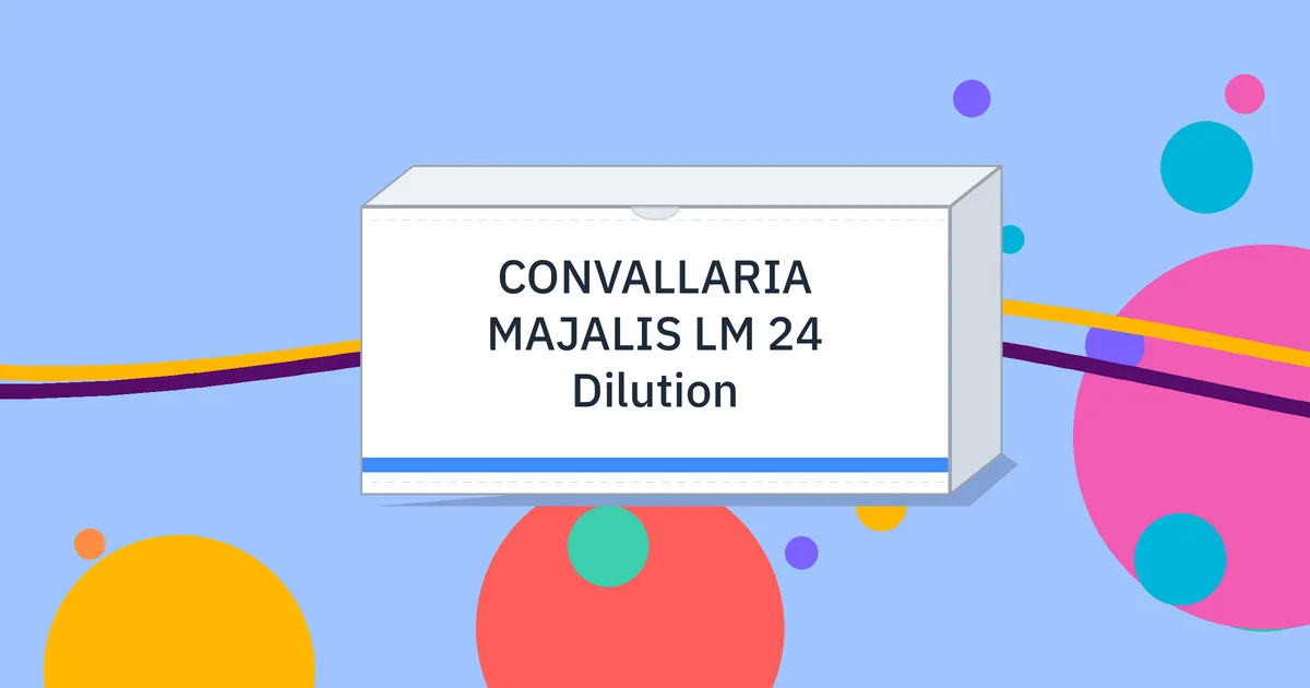Symbolbild: Packung mit der Aufschrift CONVALLARIA MAJALIS LM 24 Dilution (PZN 12833679) – Verfügbarkeit und Bezug in Apotheken in Frankfurt am Main