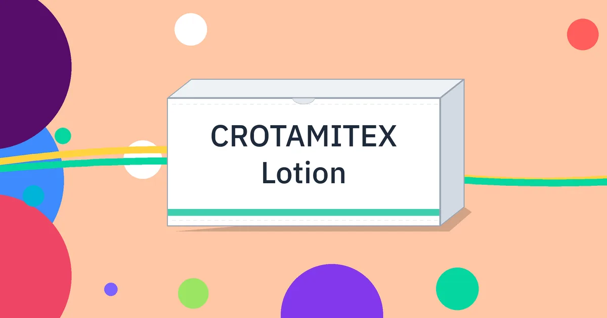 Symbolbild: Packung mit der Aufschrift CROTAMITEX Lotion (PZN 04889281) – Verfügbarkeit und Bezug in Apotheken in Frankfurt am Main