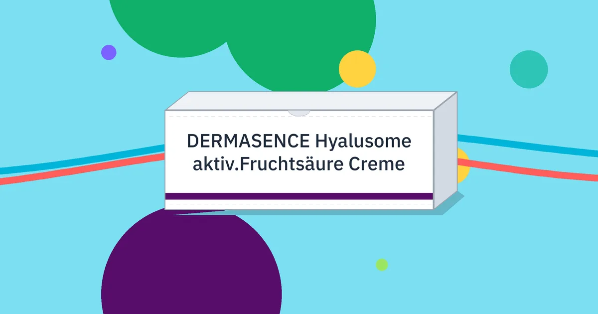 Symbolbild: Packung mit der Aufschrift DERMASENCE Hyalusome aktiv.Fruchtsäure Creme (PZN 19231788) – Verfügbarkeit und Bezug in Apotheken in Frankfurt am Main