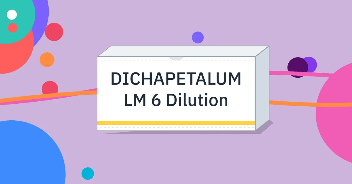 Symbolbild: Packung mit der Aufschrift DICHAPETALUM LM 6 Dilution (PZN 13464178) – Verfügbarkeit und Bezug in Apotheken in Frankfurt am Main