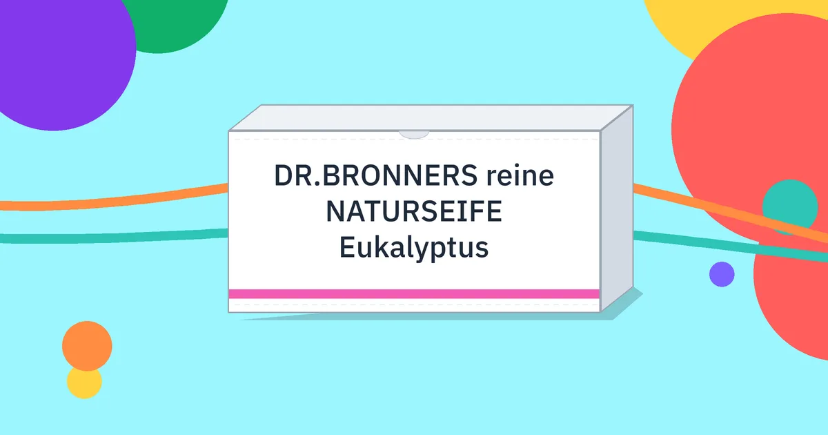 Symbolbild: Packung mit der Aufschrift DR.BRONNERS reine NATURSEIFE Eukalyptus (PZN 19241887) – Verfügbarkeit und Bezug in Apotheken in Frankfurt am Main