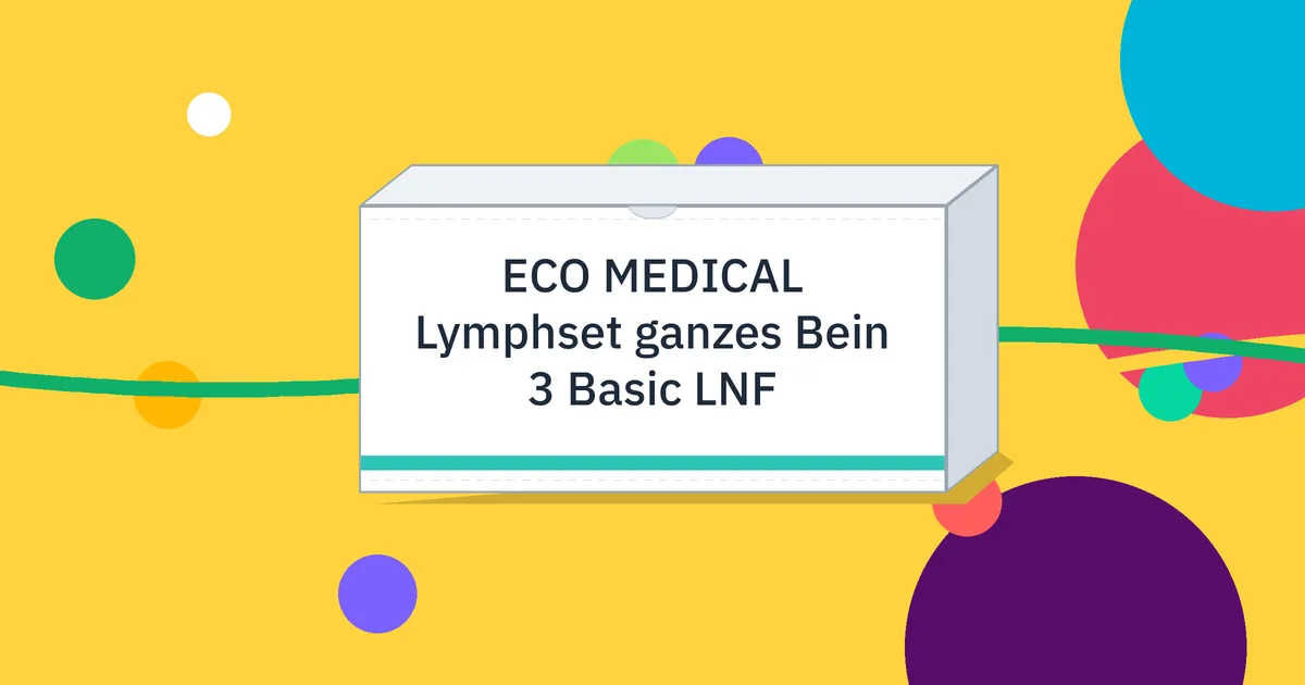 Symbolbild: Packung mit der Aufschrift ECO MEDICAL Lymphset ganzes Bein 3 Basic LNF (PZN 17154167) – Verfügbarkeit und Bezug in Apotheken in Frankfurt am Main
