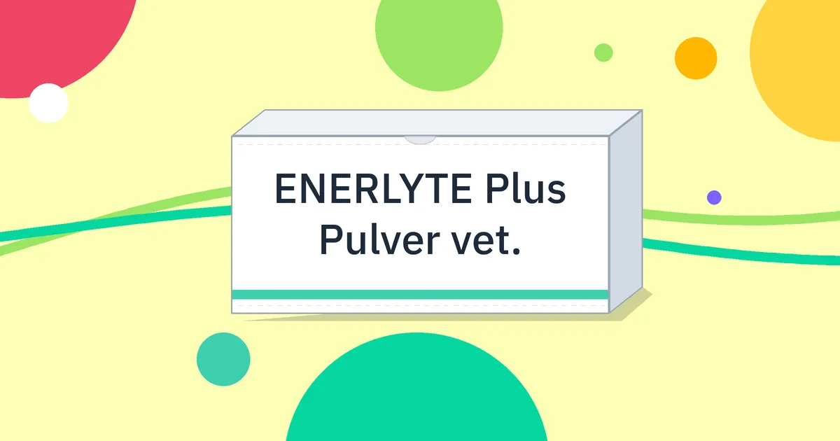 Symbolbild: Packung mit der Aufschrift ENERLYTE Plus Pulver vet. (PZN 10170418) – Verfügbarkeit und Bezug in Apotheken in Frankfurt am Main