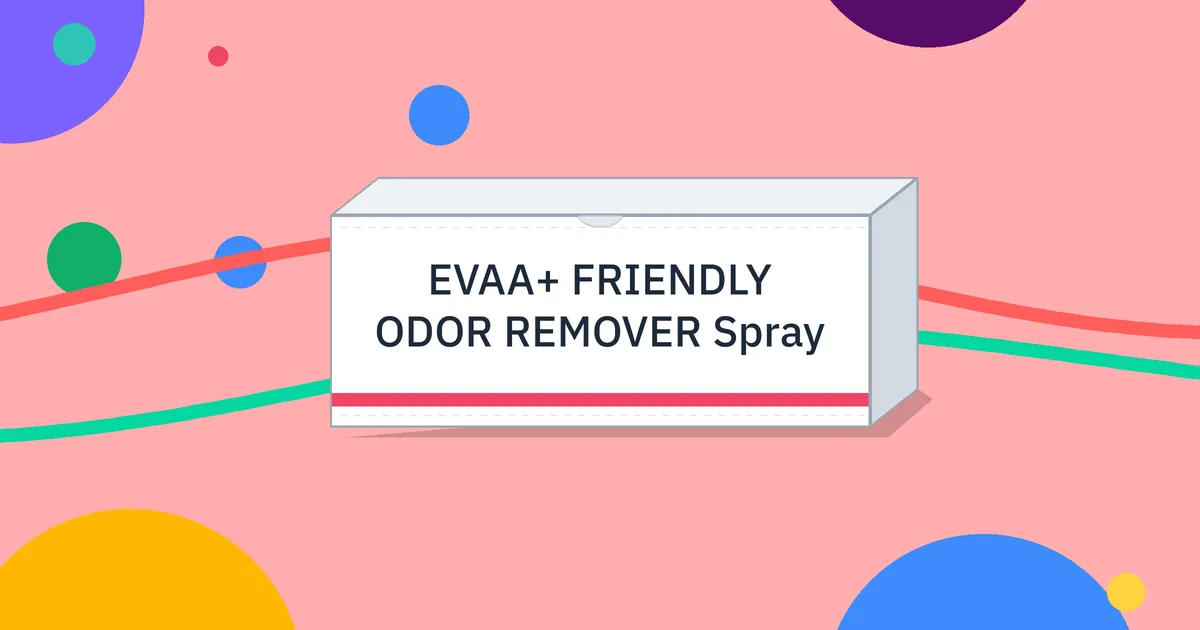 Symbolbild: Packung mit der Aufschrift EVAA+ FRIENDLY ODOR REMOVER Spray (PZN 18363594) – Verfügbarkeit und Bezug in Apotheken in Frankfurt am Main