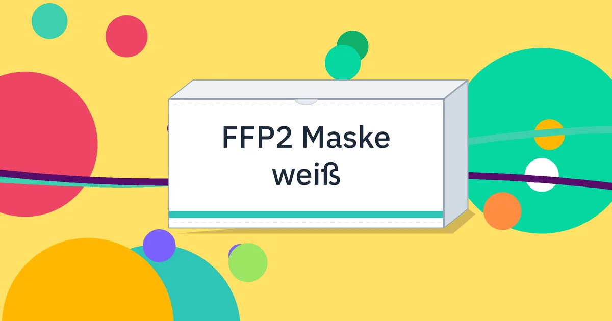 Symbolbild: Packung mit der Aufschrift FFP2 Maske weiß (PZN 17435558) – Verfügbarkeit und Bezug in Apotheken in Frankfurt am Main