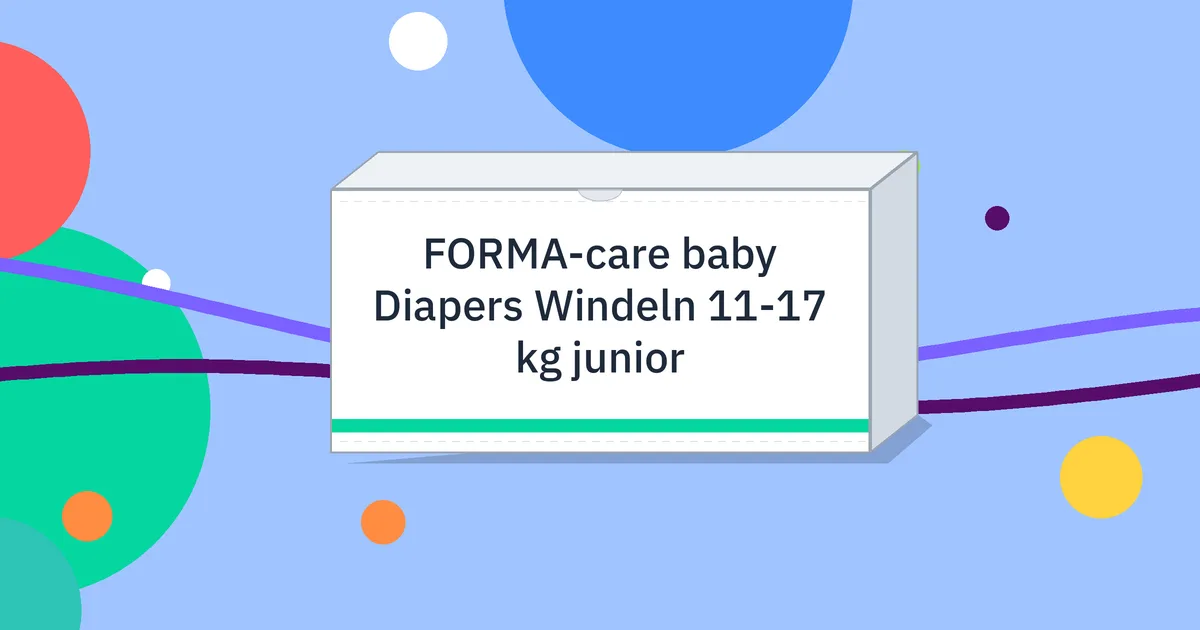 Symbolbild: Packung mit der Aufschrift FORMA-care baby Diapers Windeln 11-17 kg junior (PZN 19385250) – Verfügbarkeit und Bezug in Apotheken in Frankfurt am Main