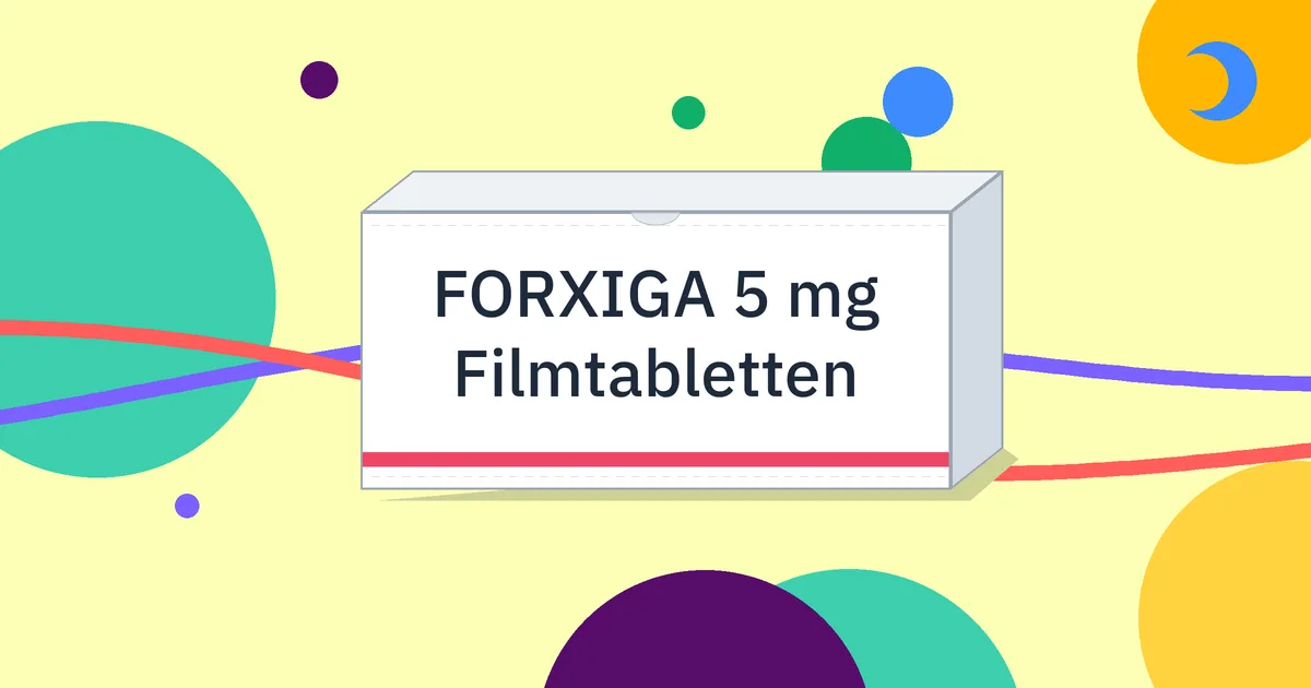 Symbolbild: Packung mit der Aufschrift FORXIGA 5 mg Filmtabletten (PZN 18136154) – Verfügbarkeit und Bezug in Apotheken in Frankfurt am Main
