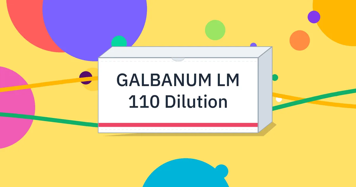 Symbolbild: Packung mit der Aufschrift GALBANUM LM 110 Dilution (PZN 13495598) – Verfügbarkeit und Bezug in Apotheken in Frankfurt am Main
