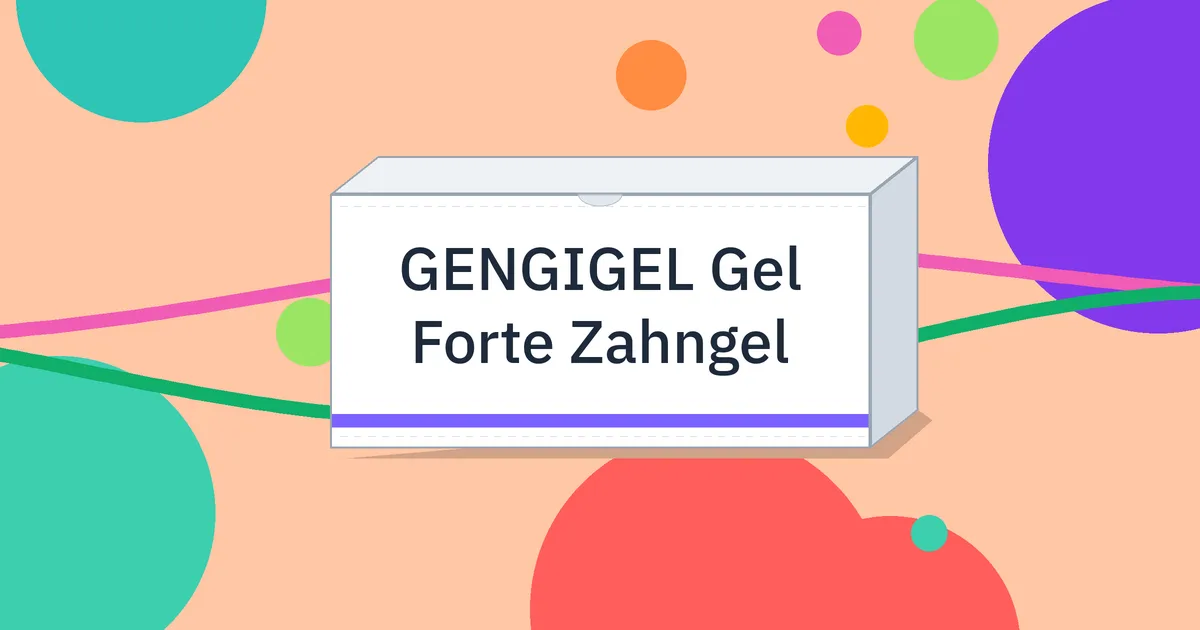 Symbolbild: Packung mit der Aufschrift GENGIGEL Gel Forte Zahngel (PZN 20056103) – Verfügbarkeit und Bezug in Apotheken in Frankfurt am Main