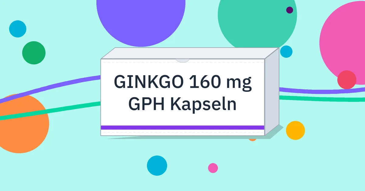 Symbolbild: Packung mit der Aufschrift GINKGO 160 mg GPH Kapseln (PZN 09178857) – Verfügbarkeit und Bezug in Apotheken in Frankfurt am Main