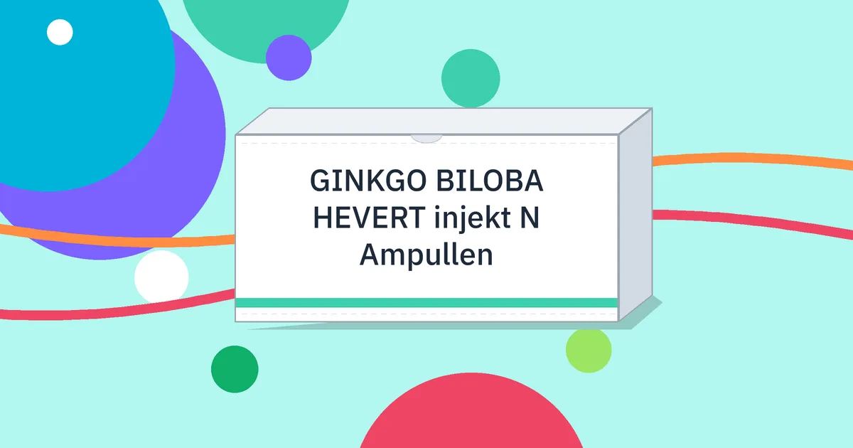 Symbolbild: Packung mit der Aufschrift GINKGO BILOBA HEVERT injekt N Ampullen (PZN 18092853) – Verfügbarkeit und Bezug in Apotheken in Frankfurt am Main