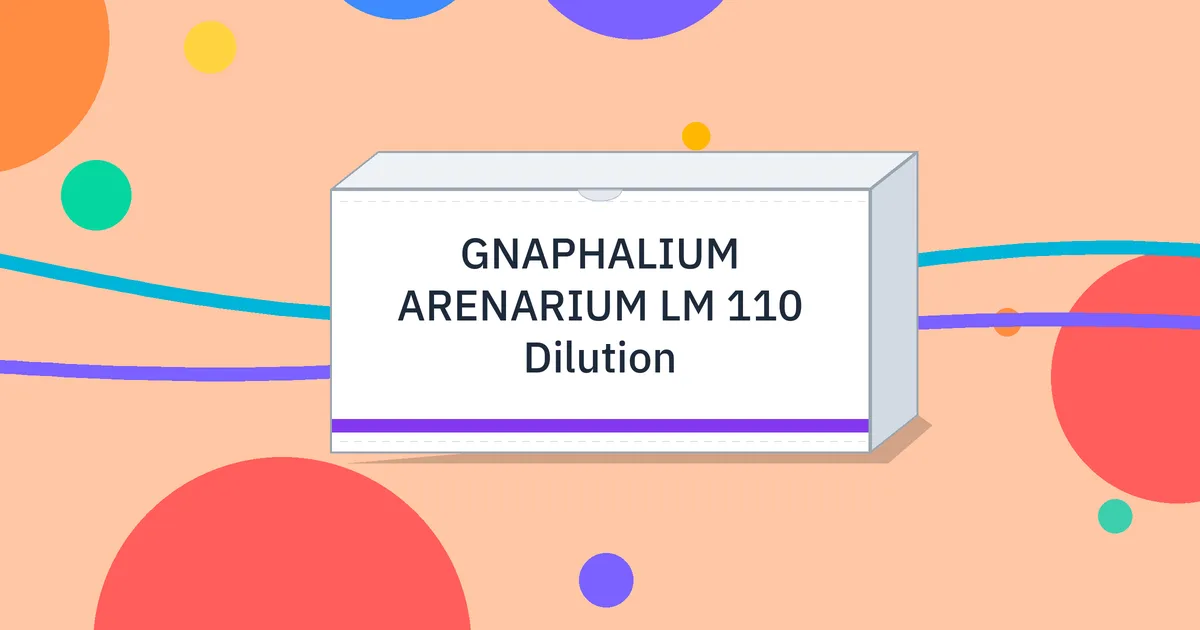 Symbolbild: Packung mit der Aufschrift GNAPHALIUM ARENARIUM LM 110 Dilution (PZN 13544954) – Verfügbarkeit und Bezug in Apotheken in Frankfurt am Main