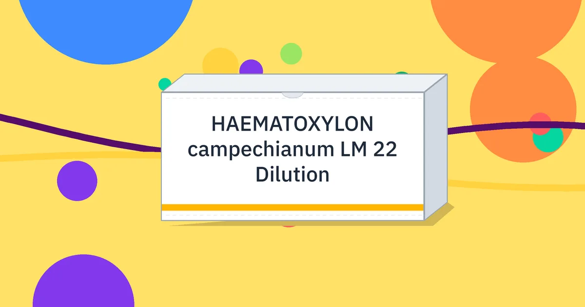 Symbolbild: Packung mit der Aufschrift HAEMATOXYLON campechianum LM 22 Dilution (PZN 13549420) – Verfügbarkeit und Bezug in Apotheken in Frankfurt am Main