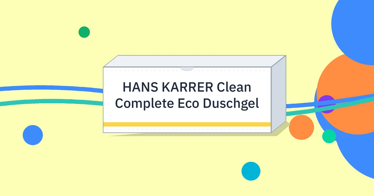 Symbolbild: Packung mit der Aufschrift HANS KARRER Clean Complete Eco Duschgel (PZN 08452061) – Verfügbarkeit und Bezug in Apotheken in Frankfurt am Main