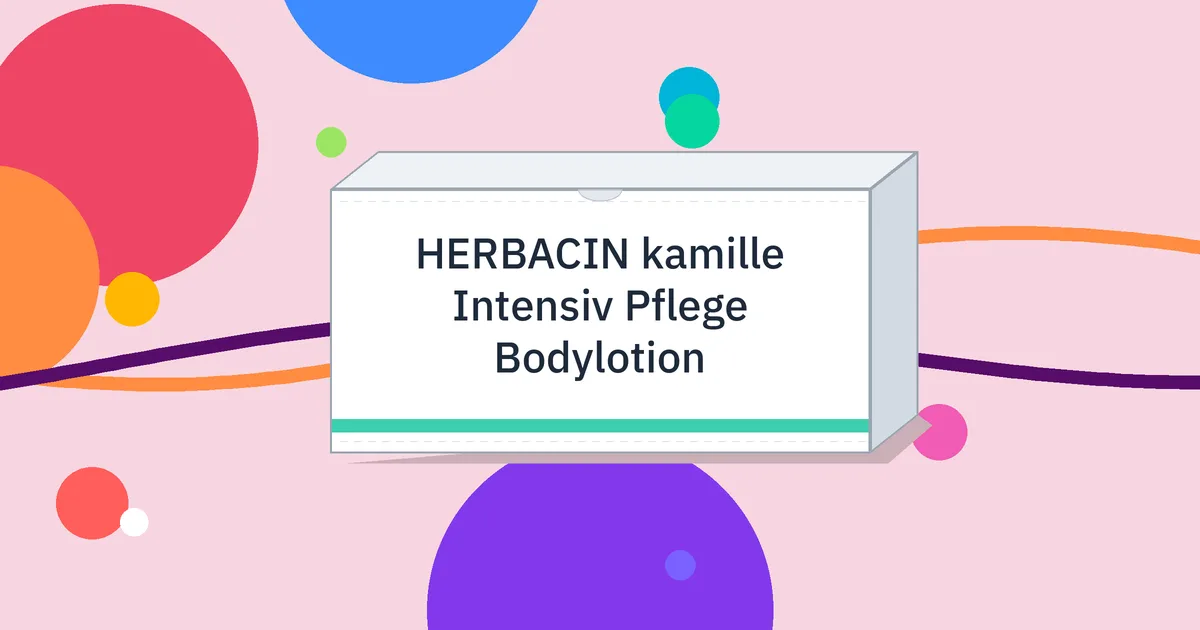 Symbolbild: Packung mit der Aufschrift HERBACIN kamille Intensiv Pflege Bodylotion (PZN 15784289) – Verfügbarkeit und Bezug in Apotheken in Frankfurt am Main