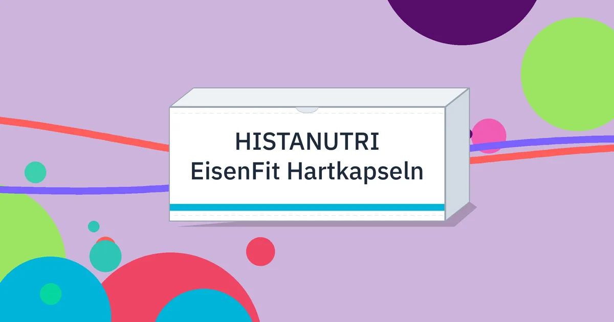 Symbolbild: Packung mit der Aufschrift HISTANUTRI EisenFit Hartkapseln (PZN 18755791) – Verfügbarkeit und Bezug in Apotheken in Frankfurt am Main