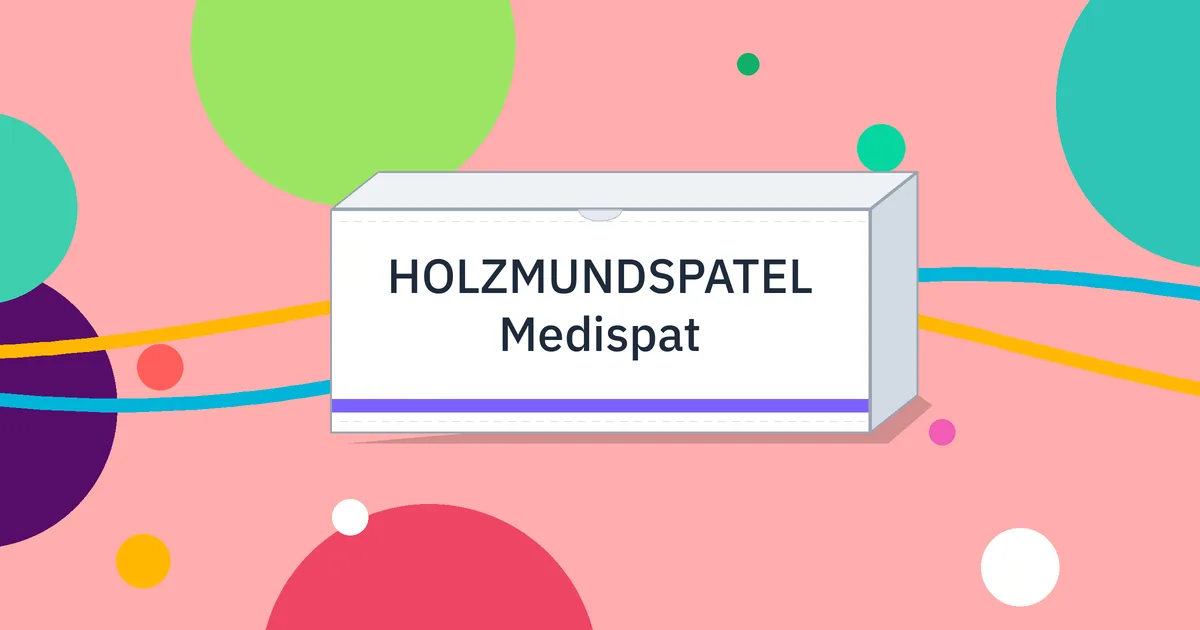 Symbolbild: Packung mit der Aufschrift HOLZMUNDSPATEL Medispat (PZN 01313362) – Verfügbarkeit und Bezug in Apotheken in Frankfurt am Main