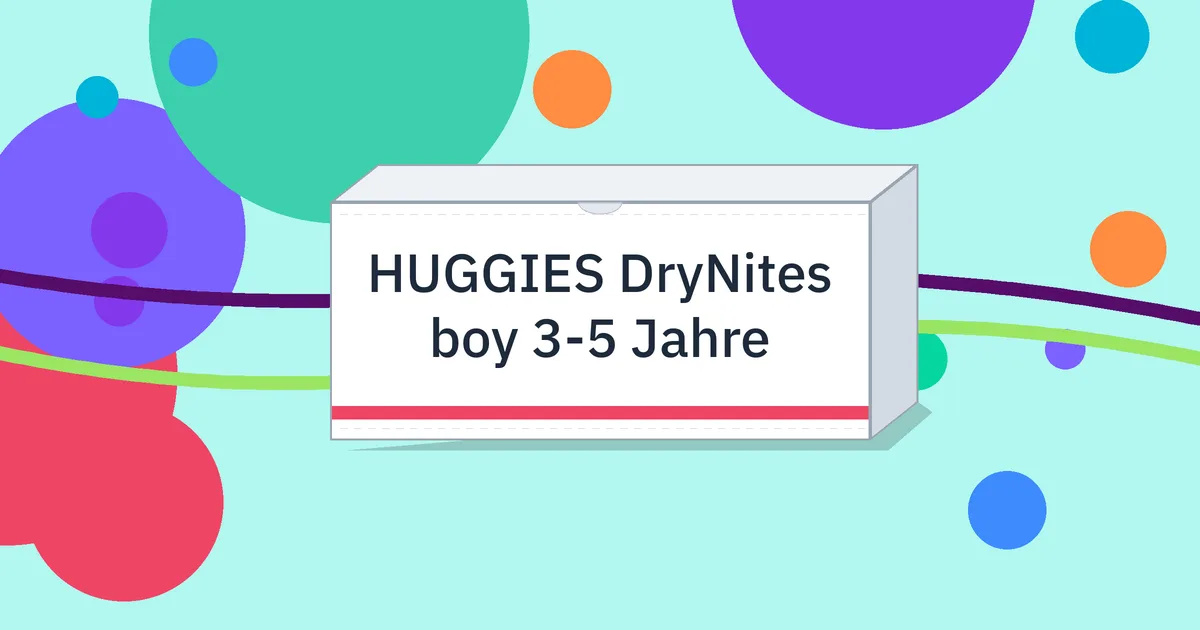 Symbolbild: Packung mit der Aufschrift HUGGIES DryNites boy 3-5 Jahre (PZN 13897724) – Verfügbarkeit und Bezug in Apotheken in Frankfurt am Main