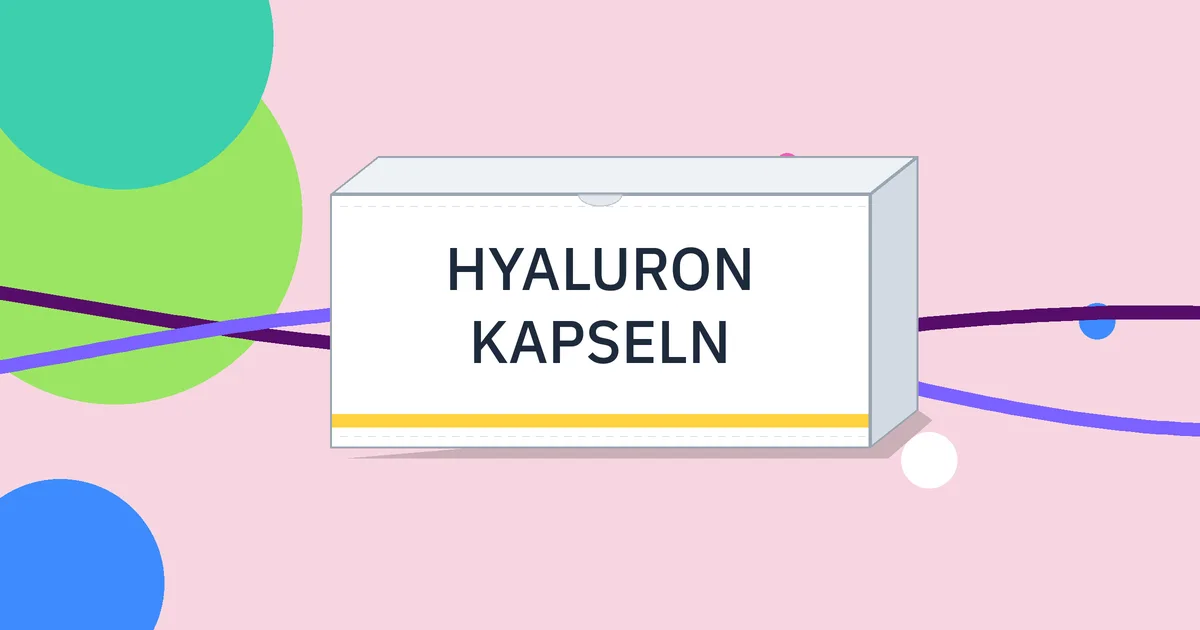 Symbolbild: Packung mit der Aufschrift HYALURON KAPSELN (PZN 18427242) – Verfügbarkeit und Bezug in Apotheken in Frankfurt am Main