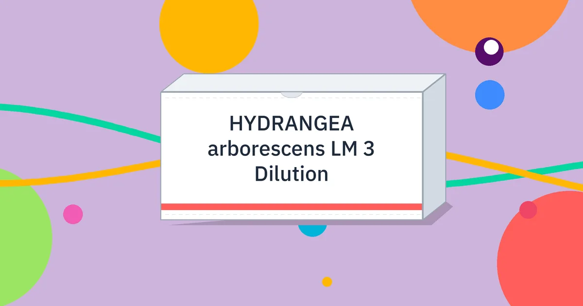 Symbolbild: Packung mit der Aufschrift HYDRANGEA arborescens LM 3 Dilution (PZN 13556182) – Verfügbarkeit und Bezug in Apotheken in Frankfurt am Main