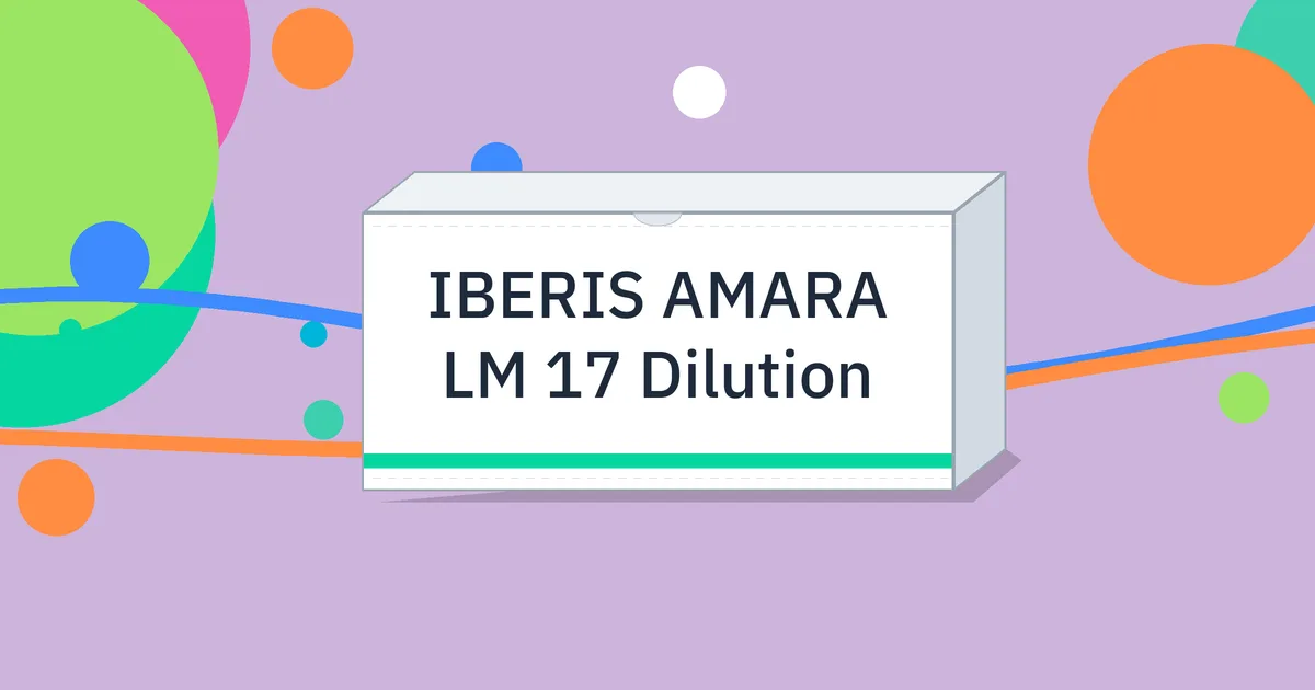 Symbolbild: Packung mit der Aufschrift IBERIS AMARA LM 17 Dilution (PZN 12891464) – Verfügbarkeit und Bezug in Apotheken in Frankfurt am Main