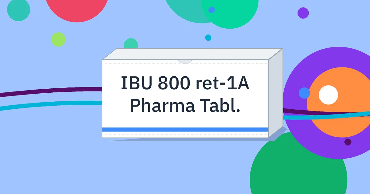 Symbolbild: Packung mit der Aufschrift IBU 800 ret-1A Pharma Tabl. (PZN 00612878) – Verfügbarkeit und Bezug in Apotheken in Frankfurt am Main