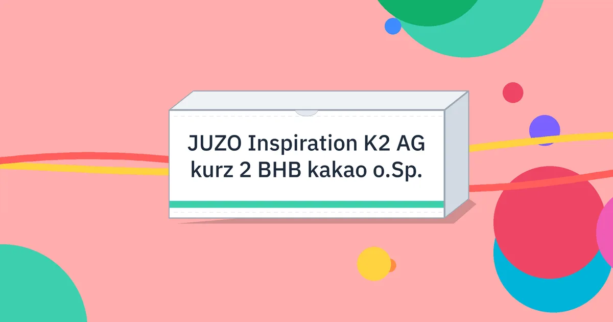 Symbolbild: Packung mit der Aufschrift JUZO Inspiration K2 AG kurz 2 BHB kakao o.Sp. (PZN 14835139) – Verfügbarkeit und Bezug in Apotheken in Frankfurt am Main