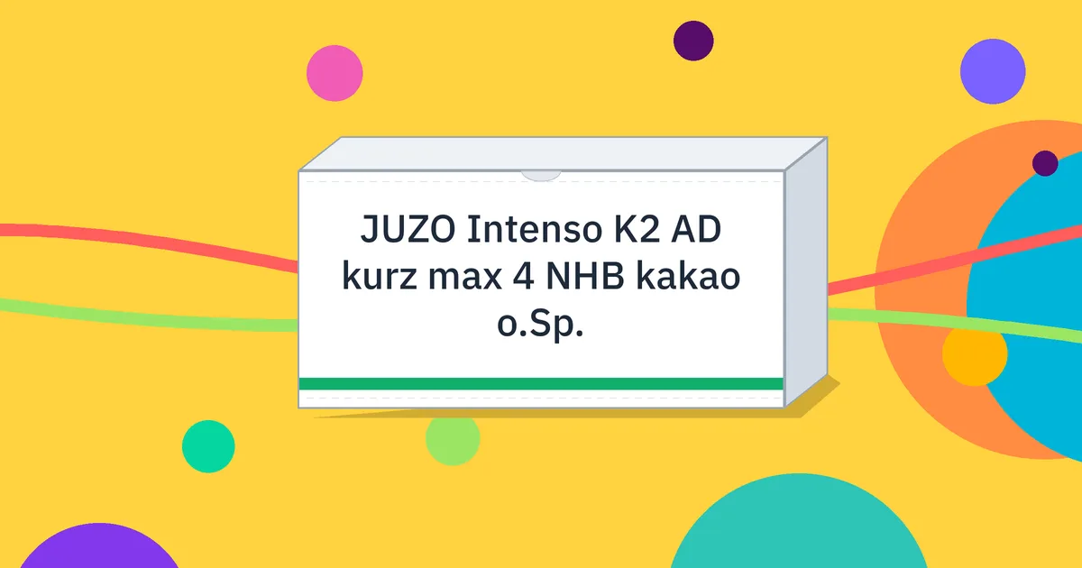 Symbolbild: Packung mit der Aufschrift JUZO Intenso K2 AD kurz max 4 NHB kakao o.Sp. (PZN 18622972) – Verfügbarkeit und Bezug in Apotheken in Frankfurt am Main