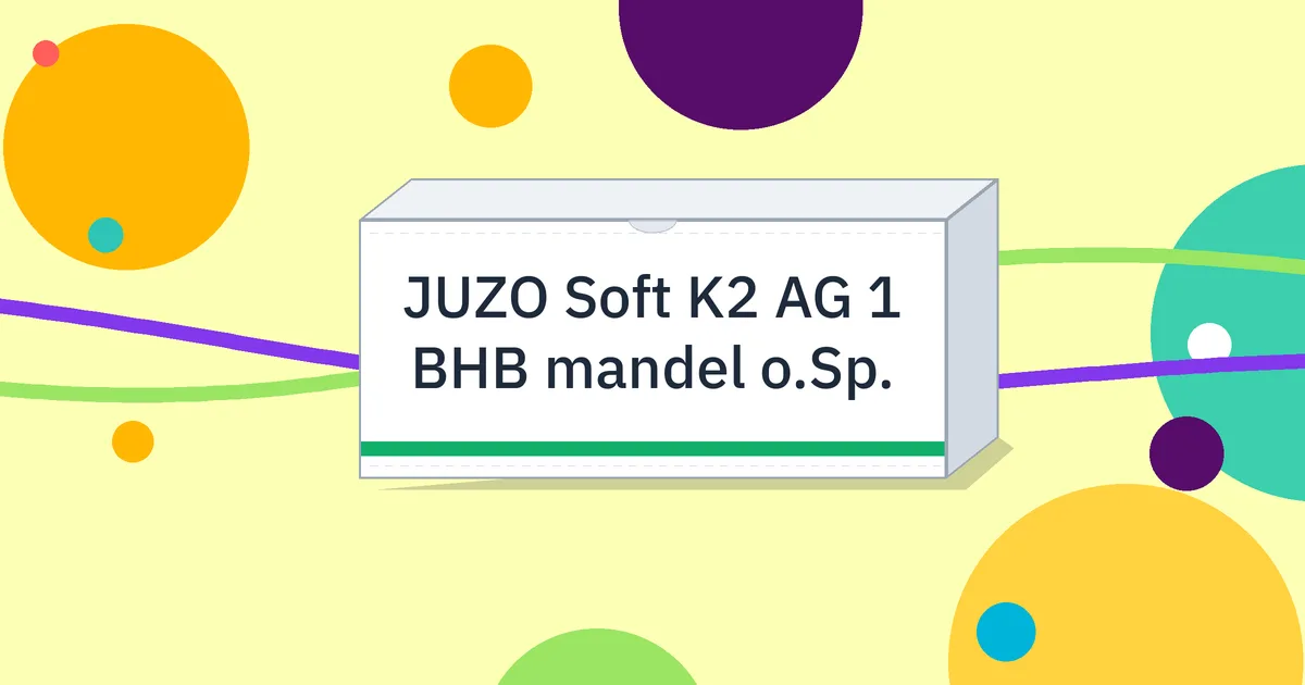 Symbolbild: Packung mit der Aufschrift JUZO Soft K2 AG 1 BHB mandel o.Sp. (PZN 14825649) – Verfügbarkeit und Bezug in Apotheken in Frankfurt am Main