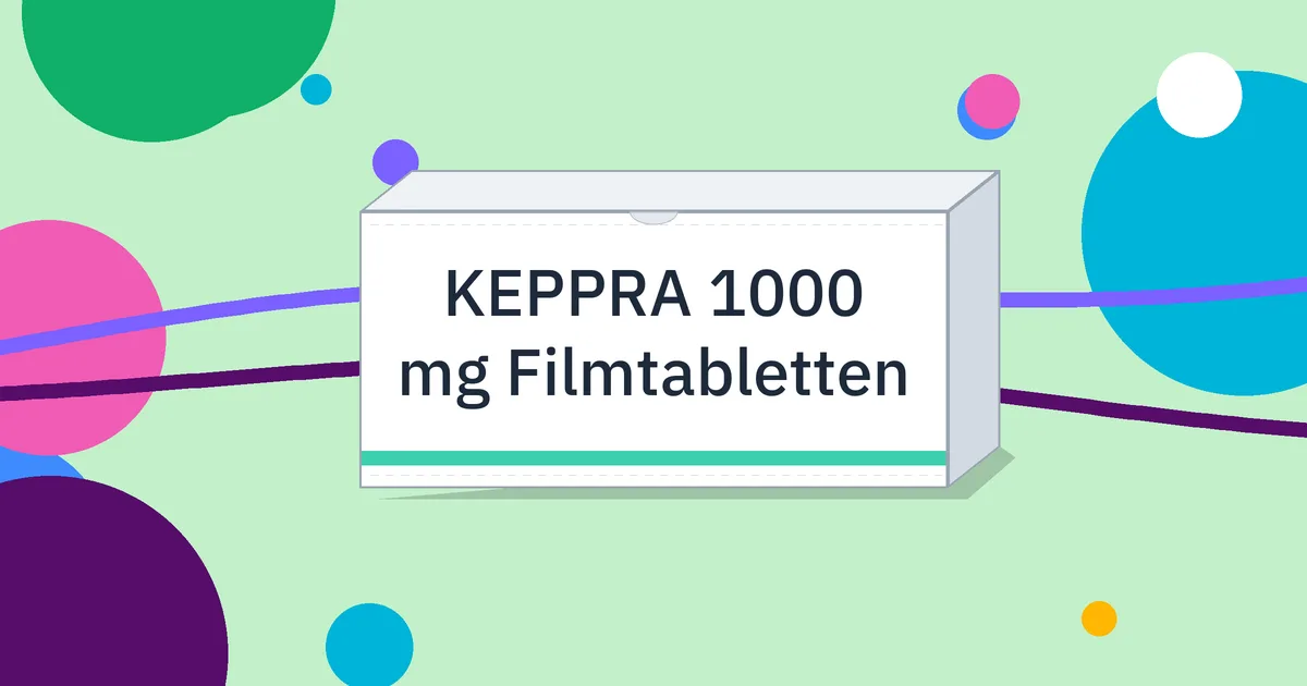 Symbolbild: Packung mit der Aufschrift KEPPRA 1000 mg Filmtabletten (PZN 04258988) – Verfügbarkeit und Bezug in Apotheken in Frankfurt am Main