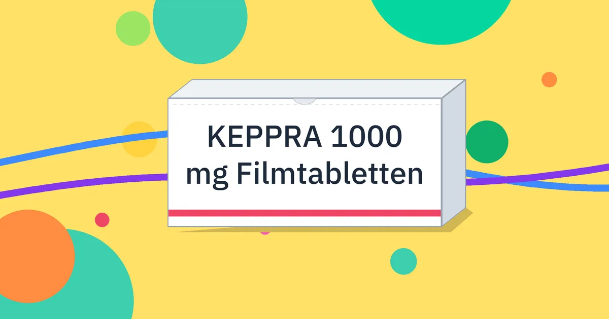 Symbolbild: Packung mit der Aufschrift KEPPRA 1000 mg Filmtabletten (PZN 04970273) – Verfügbarkeit und Bezug in Apotheken in Frankfurt am Main