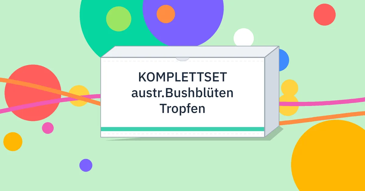 Symbolbild: Packung mit der Aufschrift KOMPLETTSET austr.Bushblüten Tropfen (PZN 06127032) – Verfügbarkeit und Bezug in Apotheken in Frankfurt am Main