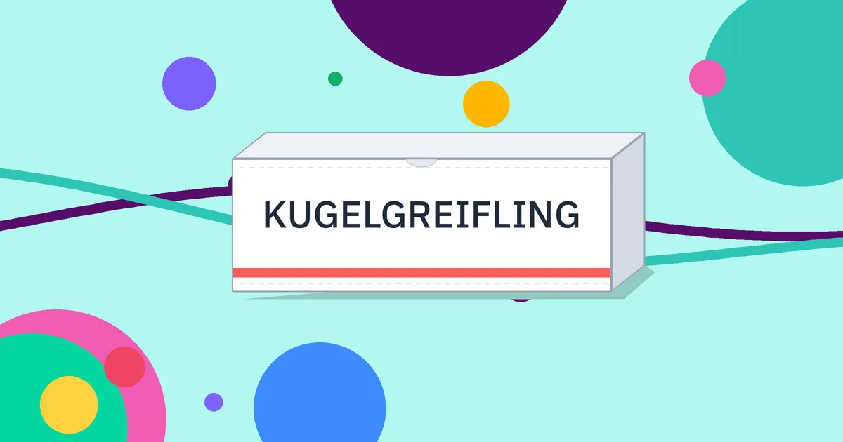 Symbolbild: Packung mit der Aufschrift KUGELGREIFLING (PZN 09291186) – Verfügbarkeit und Bezug in Apotheken in Frankfurt am Main