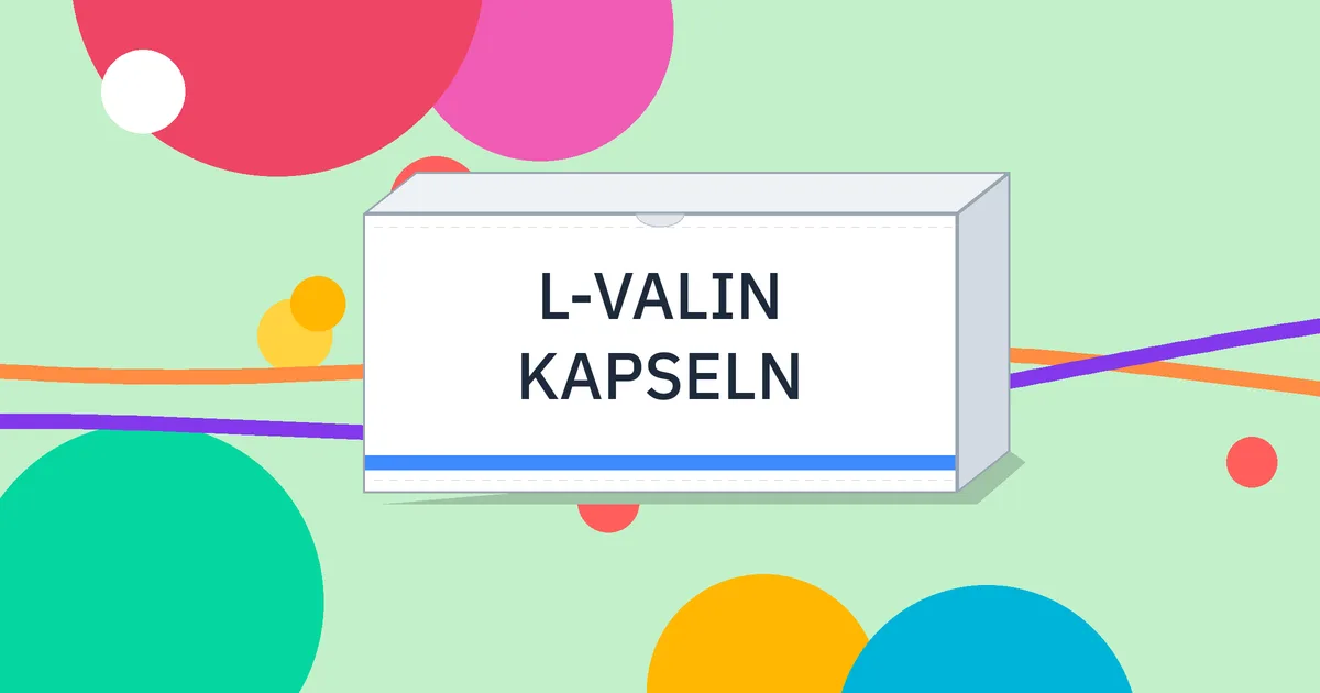 Symbolbild: Packung mit der Aufschrift L-VALIN KAPSELN (PZN 10310428) – Verfügbarkeit und Bezug in Apotheken in Frankfurt am Main