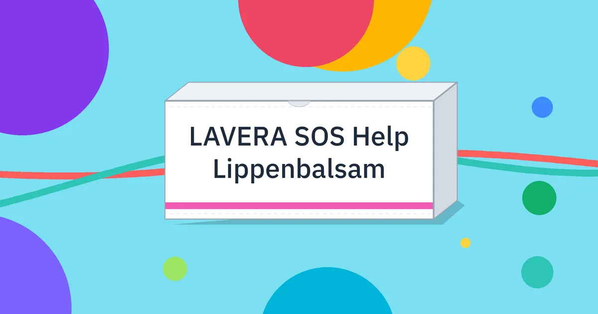 Symbolbild: Packung mit der Aufschrift LAVERA SOS Help Lippenbalsam (PZN 14037461) – Verfügbarkeit und Bezug in Apotheken in Frankfurt am Main