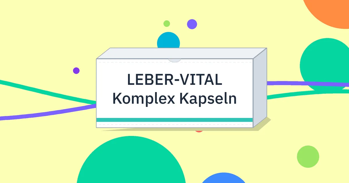 Symbolbild: Packung mit der Aufschrift LEBER-VITAL Komplex Kapseln (PZN 16755002) – Verfügbarkeit und Bezug in Apotheken in Frankfurt am Main