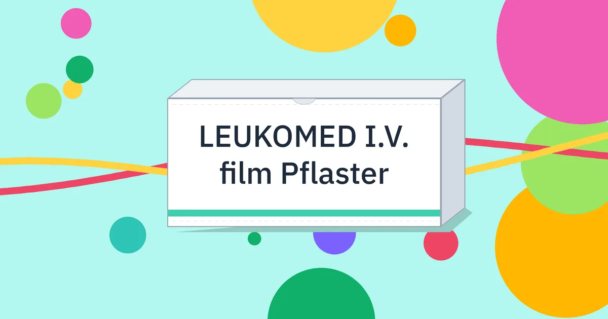 Symbolbild: Packung mit der Aufschrift LEUKOMED I.V. film Pflaster (PZN 04535726) – Verfügbarkeit und Bezug in Apotheken in Frankfurt am Main