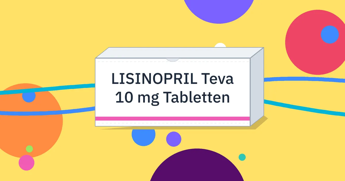 Symbolbild: Packung mit der Aufschrift LISINOPRIL Teva 10 mg Tabletten (PZN 02295229) – Verfügbarkeit und Bezug in Apotheken in Frankfurt am Main
