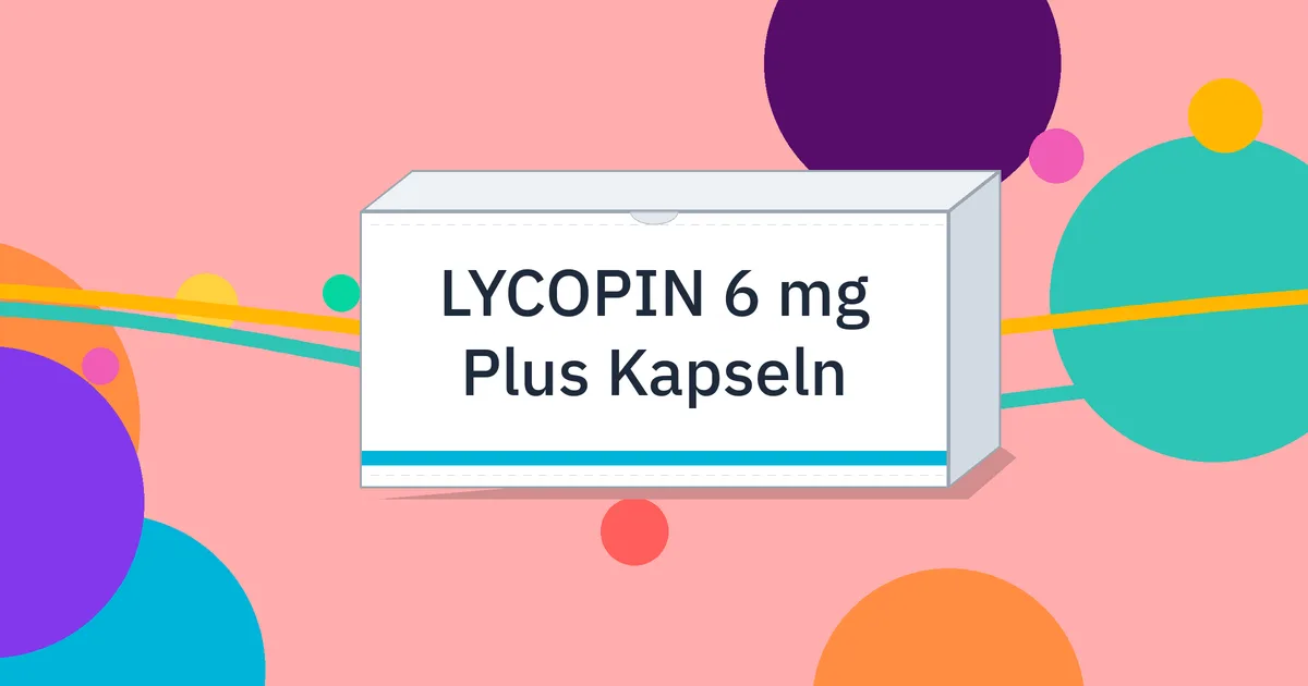 Symbolbild: Packung mit der Aufschrift LYCOPIN 6 mg Plus Kapseln (PZN 00647813) – Verfügbarkeit und Bezug in Apotheken in Frankfurt am Main