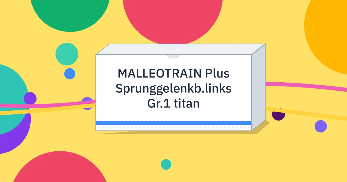 Symbolbild: Packung mit der Aufschrift MALLEOTRAIN Plus Sprunggelenkb.links Gr.1 titan (PZN 06909042) – Verfügbarkeit und Bezug in Apotheken in Frankfurt am Main