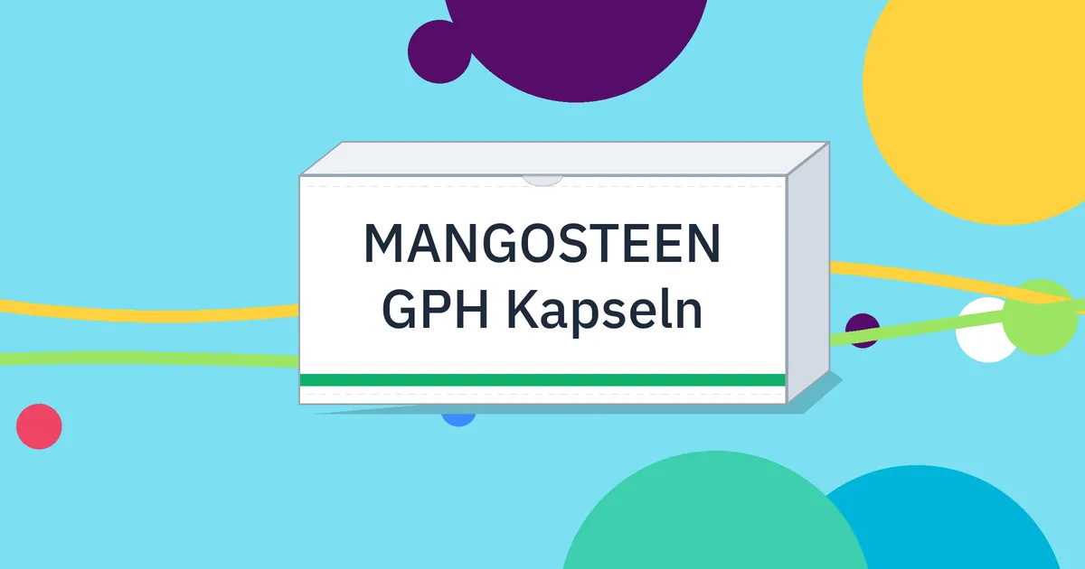 Symbolbild: Packung mit der Aufschrift MANGOSTEEN GPH Kapseln (PZN 10230356) – Verfügbarkeit und Bezug in Apotheken in Frankfurt am Main