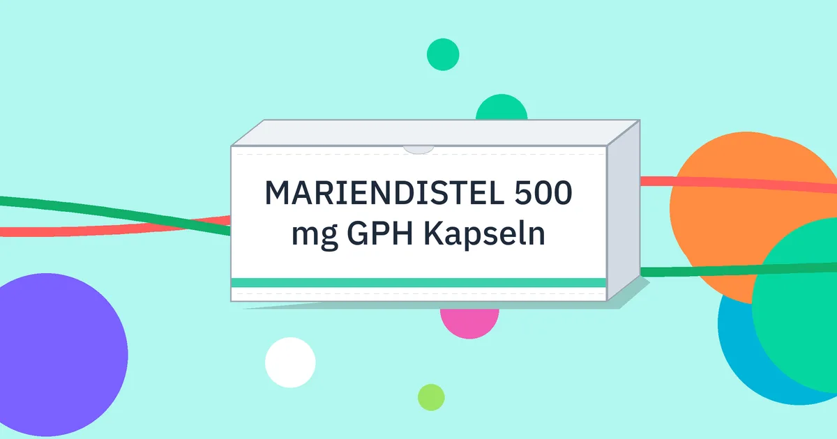 Symbolbild: Packung mit der Aufschrift MARIENDISTEL 500 mg GPH Kapseln (PZN 07605580) – Verfügbarkeit und Bezug in Apotheken in Frankfurt am Main