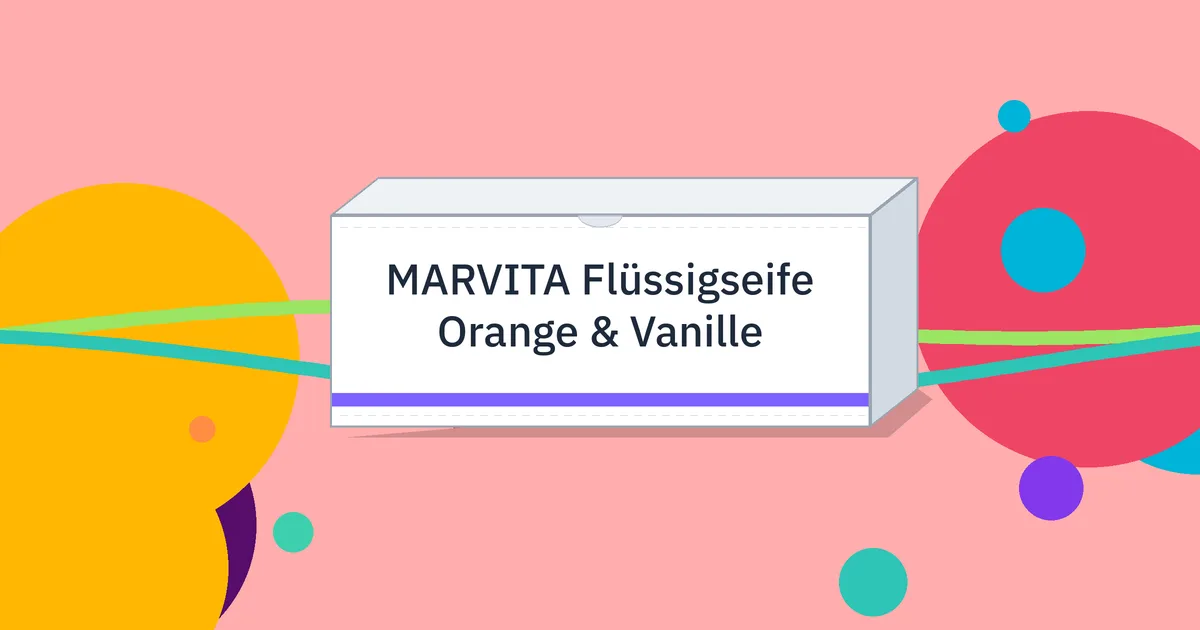Symbolbild: Packung mit der Aufschrift MARVITA Flüssigseife Orange & Vanille (PZN 16758555) – Verfügbarkeit und Bezug in Apotheken in Frankfurt am Main