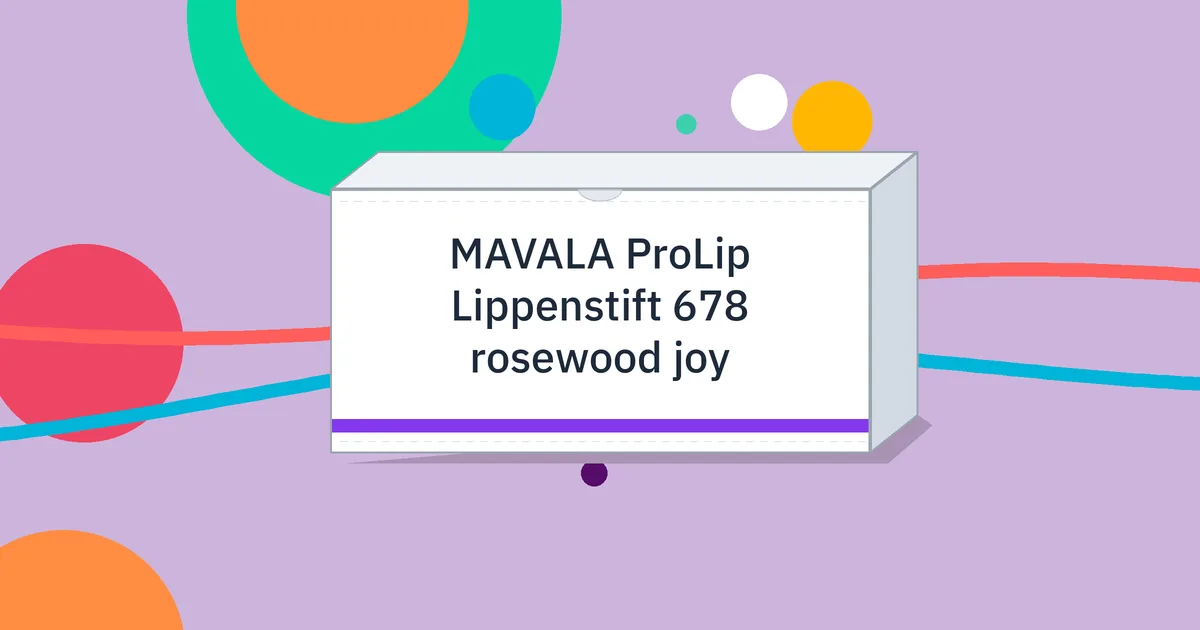 Symbolbild: Packung mit der Aufschrift MAVALA ProLip Lippenstift 678 rosewood joy (PZN 17817389) – Verfügbarkeit und Bezug in Apotheken in Frankfurt am Main