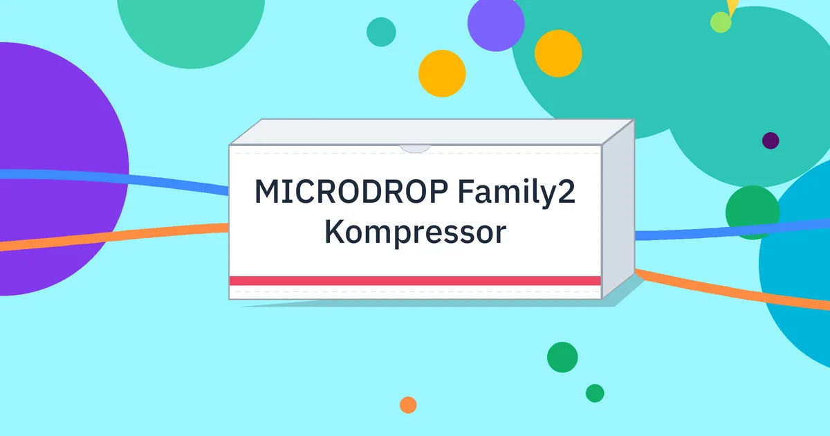 Symbolbild: Packung mit der Aufschrift MICRODROP Family2 Kompressor (PZN 09937518) – Verfügbarkeit und Bezug in Apotheken in Frankfurt am Main