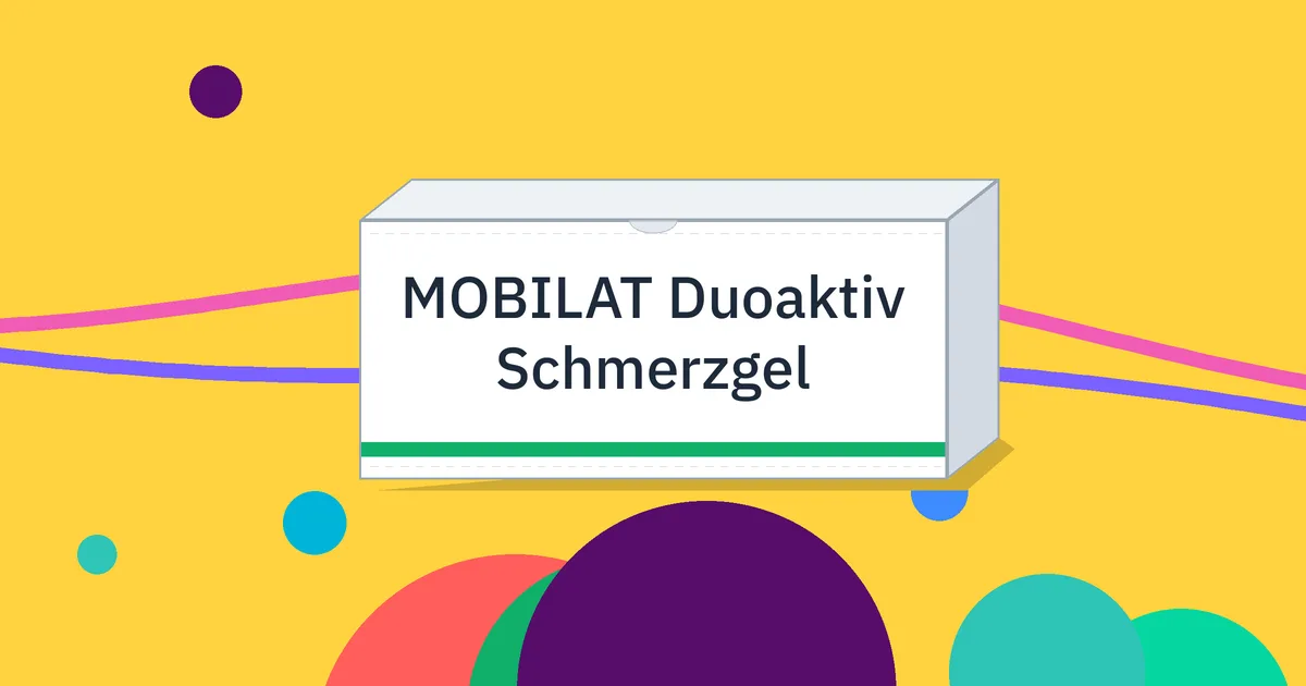 Symbolbild: Packung mit der Aufschrift MOBILAT Duoaktiv Schmerzgel (PZN 04993506) – Verfügbarkeit und Bezug in Apotheken in Frankfurt am Main